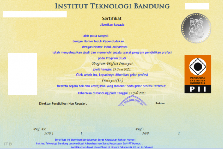 Program Studi Program Profesi Insinyur – SAPPK